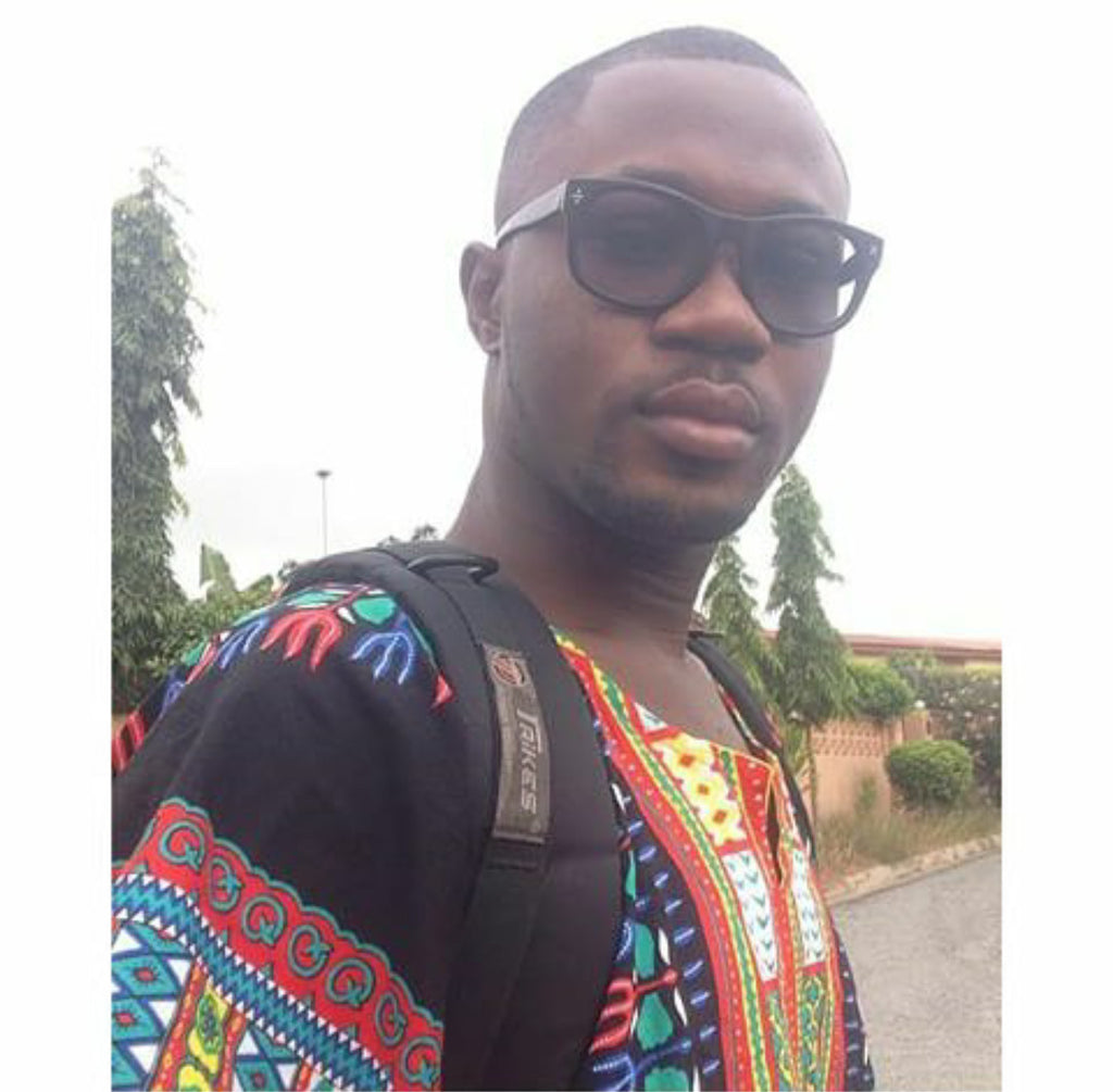 Black And Red Colorful African Dashiki Shirt Dashikikiss